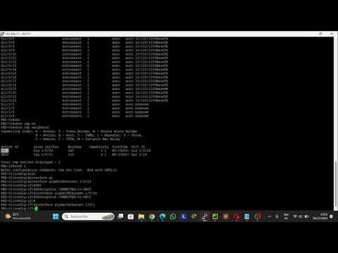 CISCO switch configuration (show interfaces status.description.cdp ...