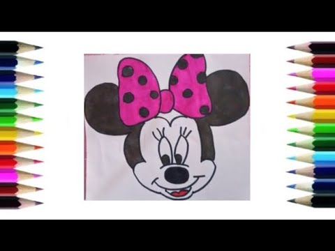 HOW TO DRAW MINNIE MOUSE STEP BY STEP - YouTube