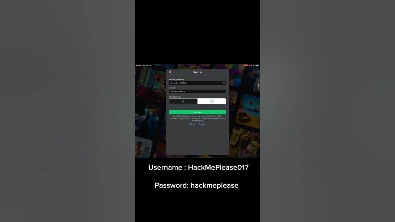 Hack My Roblox Account #roblox #funny #hacker #creepy #horror # robloxvr #hackme #gorillatag # ...