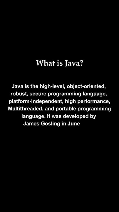 What is Java? - YouTube