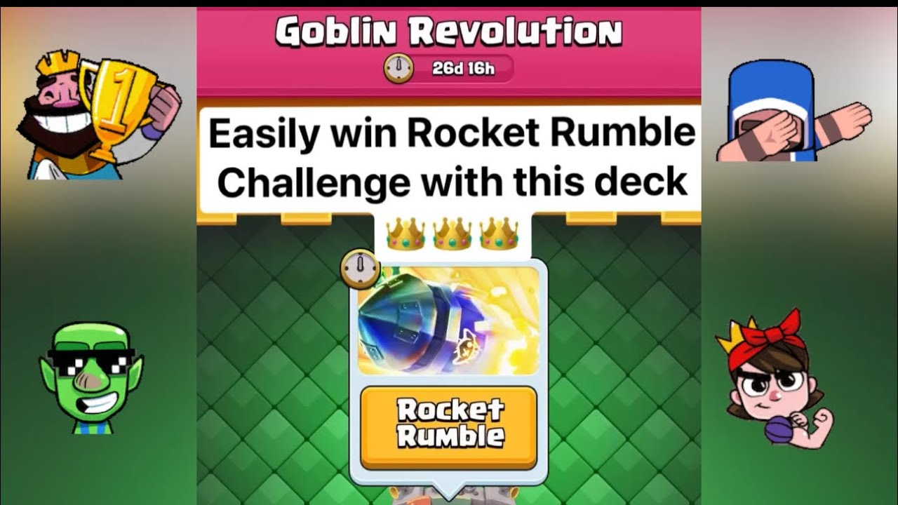 How to win every battle of Rocket Rumble in Clash Royale. 100 percent ...