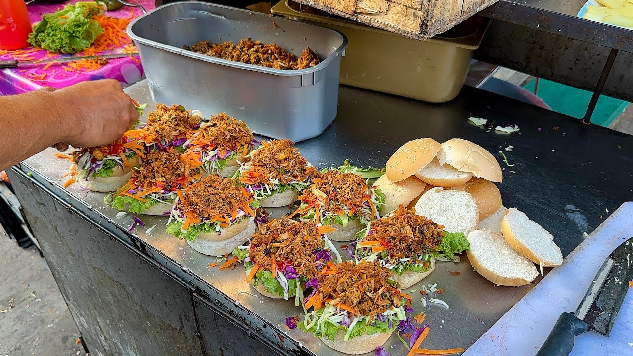 How to make Burger on Live😳 Street Food | Food Making - YouTube