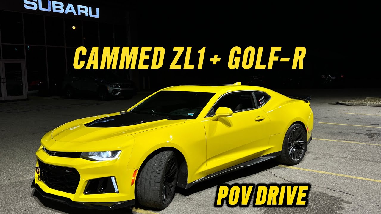 CRUSING WITH A FBO STAGE 1 2023 GOLF-R IN MY CAMMED CAMARO ZL1 MANUAL ...
