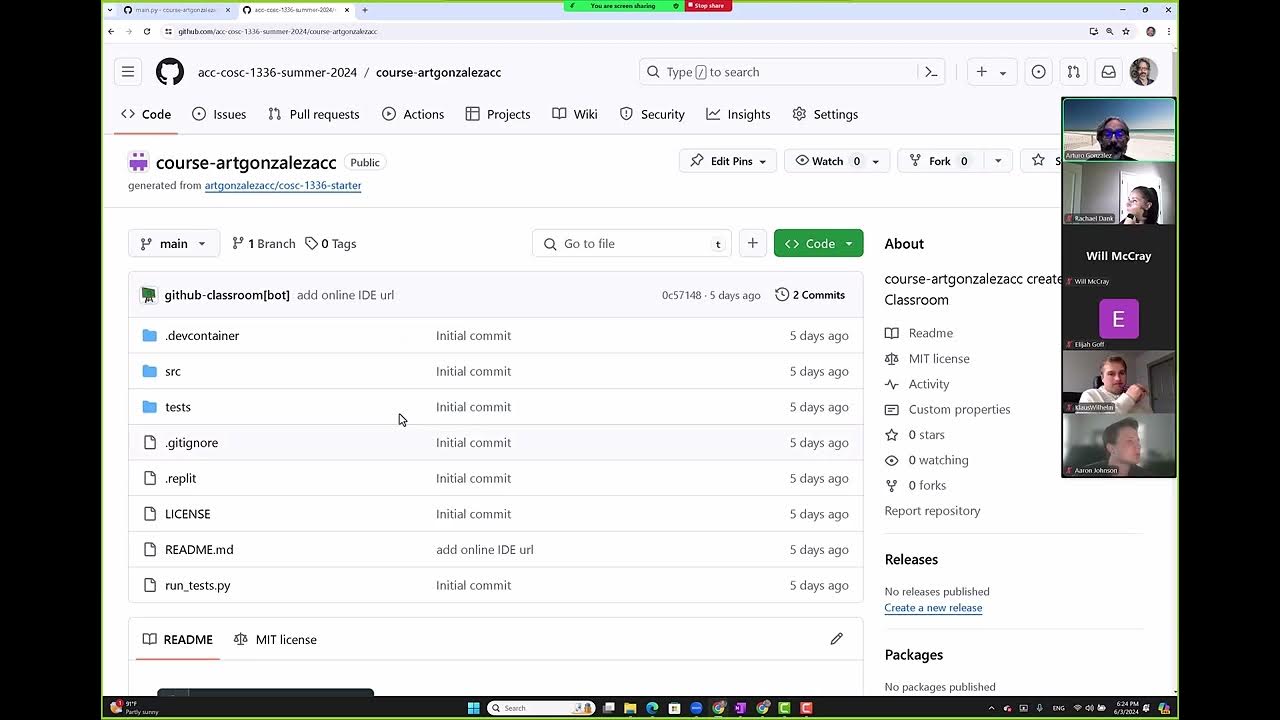 060324 COSC 1336 Dev Tools: CodeSpaces and Visual Studio Code - YouTube