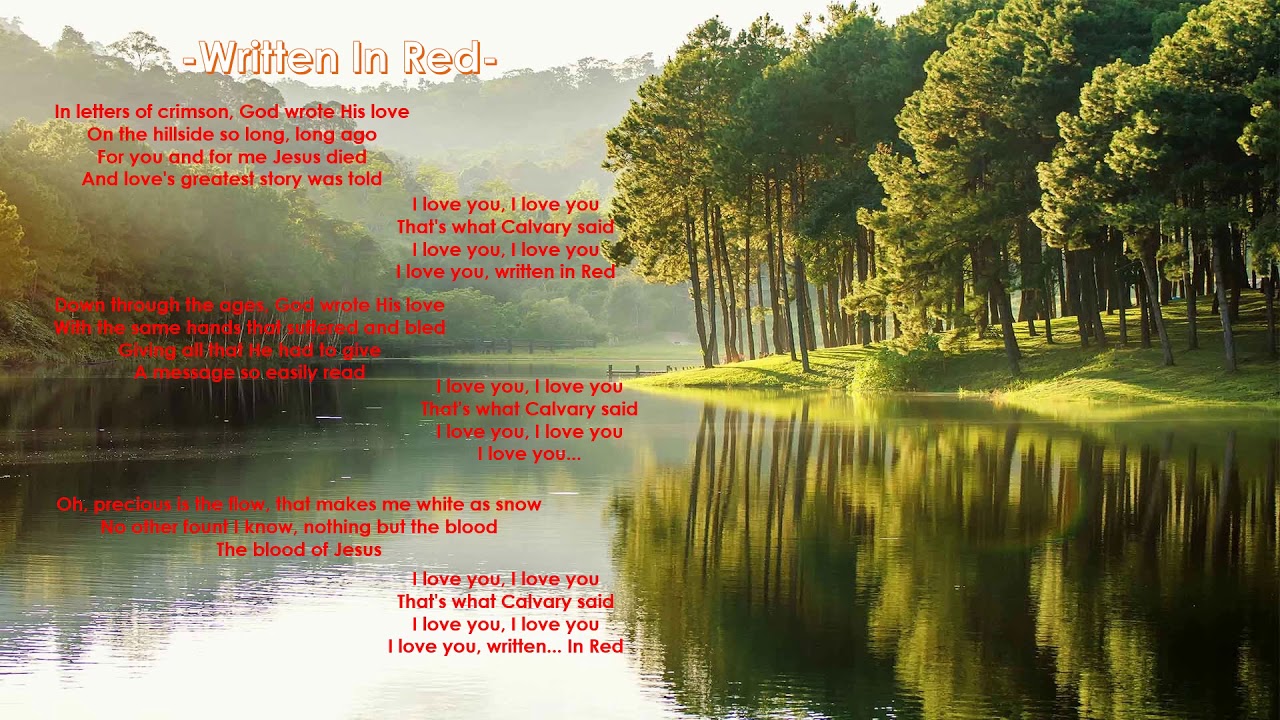 Written In Red with Lyrics - YouTube