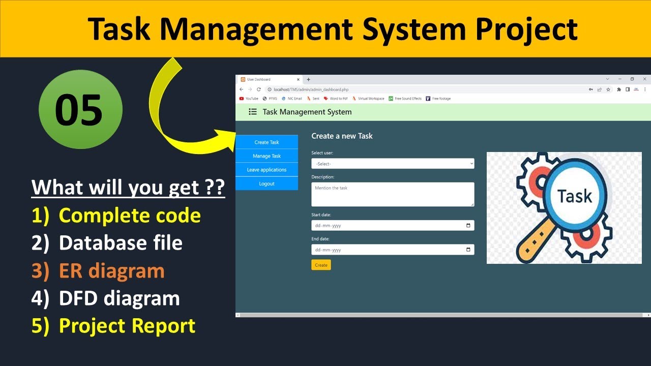 Task Management System Project in PHP and MySQL With Source Code || PHP ...