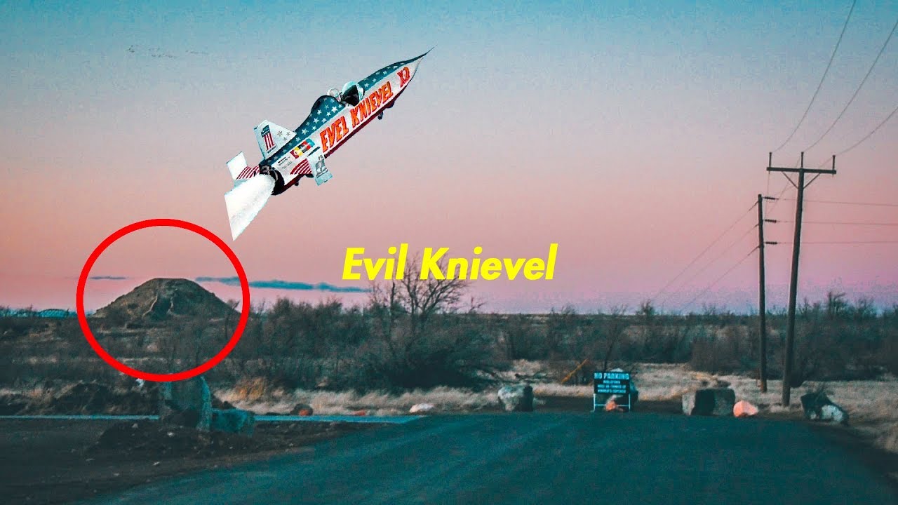 WE WENT TO THE EVIL KNIEVEL JUMP SITE - YouTube