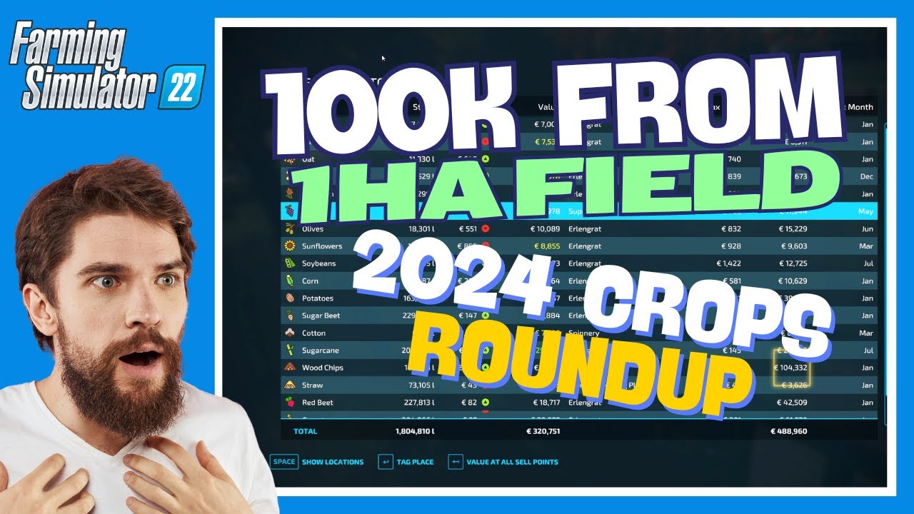 Crops RoundUP - Which crop is best to grow?! 2024 edition - YouTube