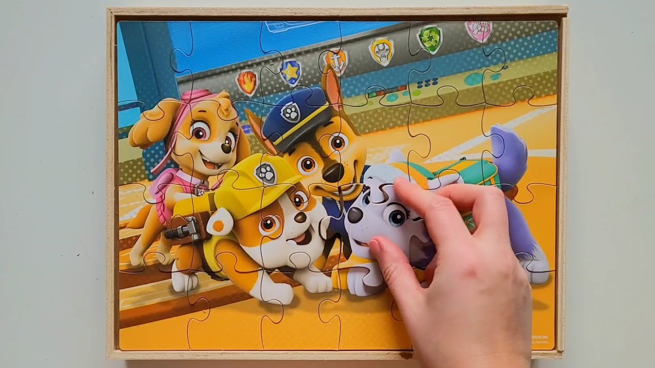 Paw Patrol Jigsaw Puzzle, Kids Toys Videos | Aluna White - YouTube