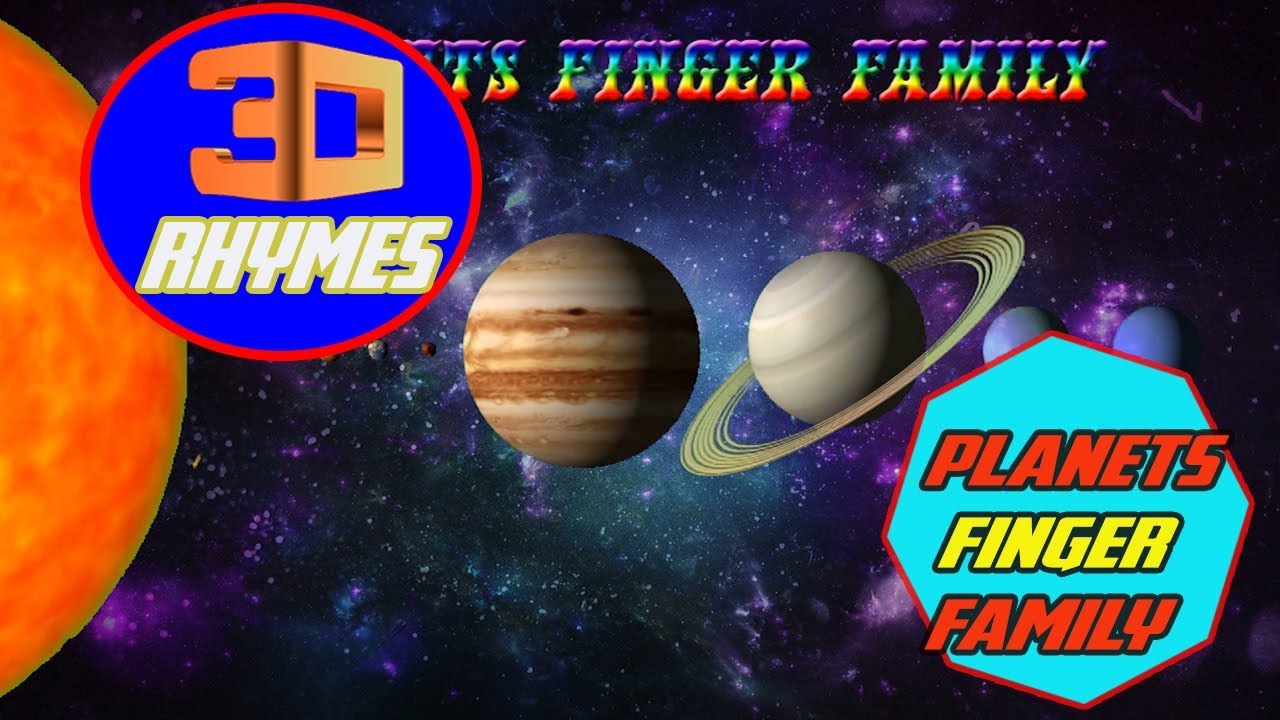 Planet's Finger Family Song For Children | 3D Animation Rhymes & Songs ...