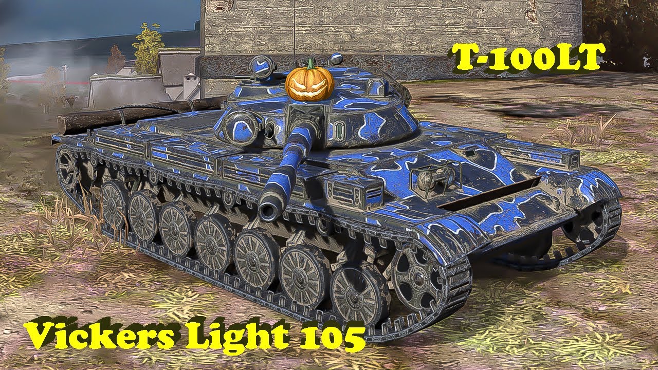 T-100LT Vickers Light 105 - WoT Blitz UZ Gaming - YouTube