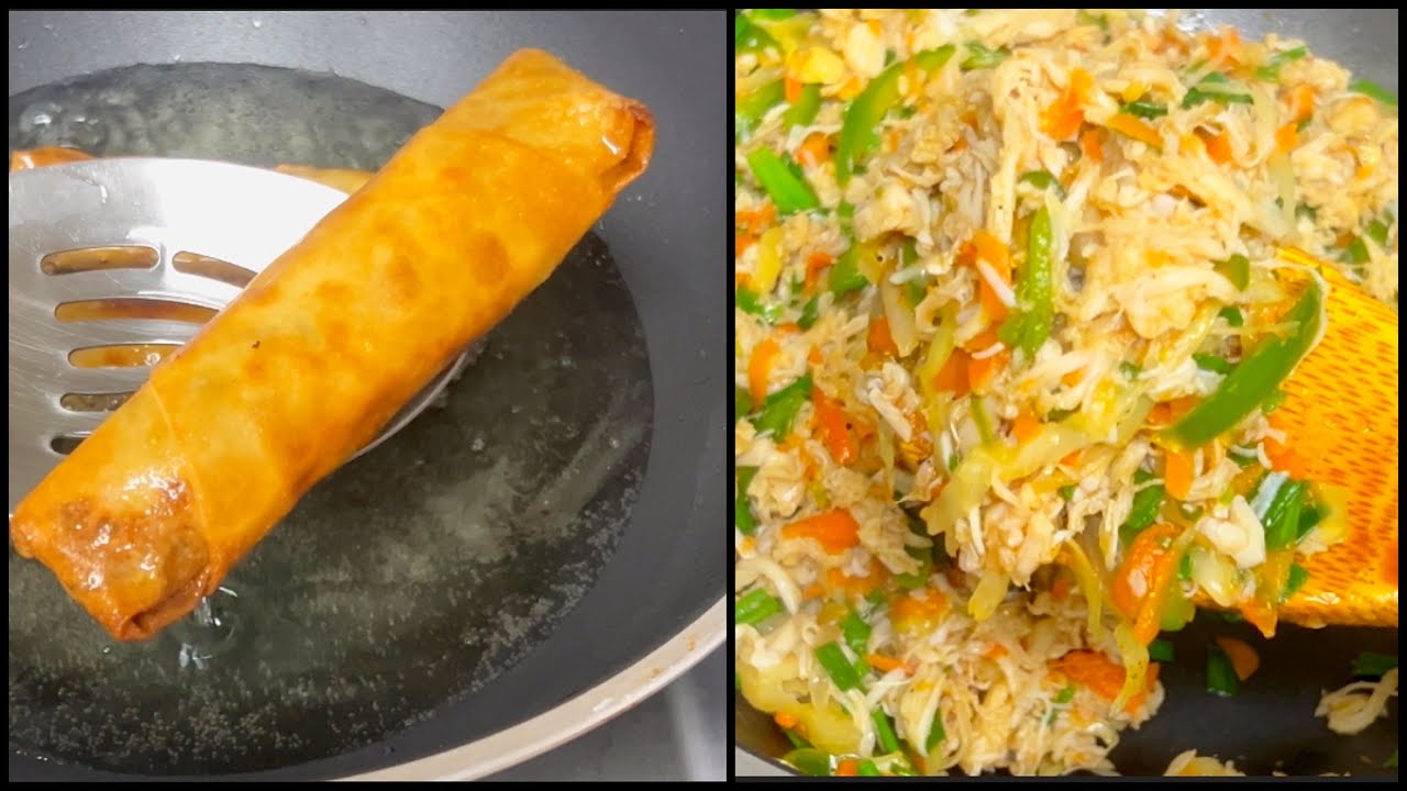 How to make Chicken Spring Rolls - Folding and Freezing Method - Best ...