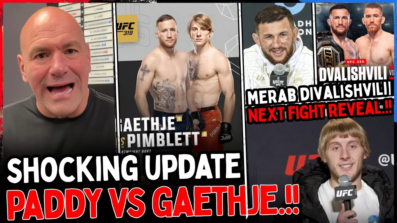 Justin Gaethje vs Paddy Pimblett Fight Update | UFC 320 & 321 Announced ...