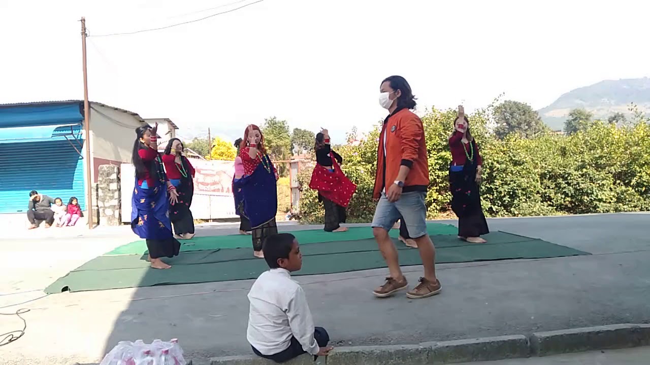 Nepali typical kauda dance by archalbot youth club - YouTube