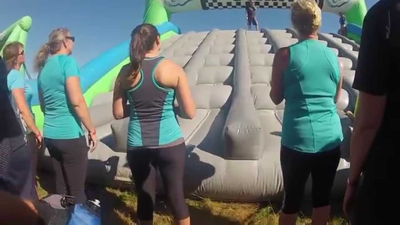Insane Inflatable 5K Rockingham Park 2015 - YouTube