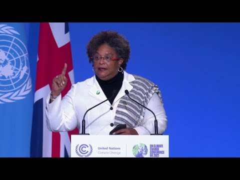 BARBADOS PRIME MINISTER MIA MOTTLEY'S POWERFUL SPEECH IN GLASGOW, SCOTLAND AT THE COP26!! - YouTube