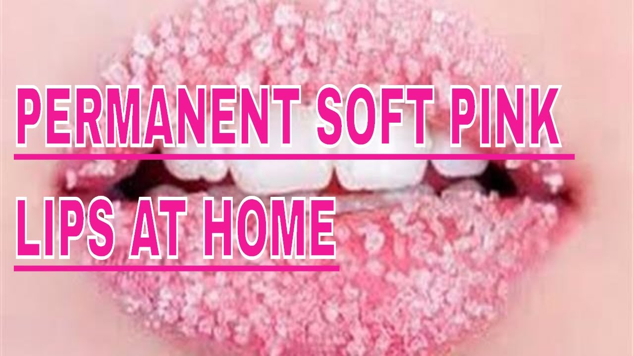 PERMANENT SOFT PINK LIPS AT HOME - YouTube