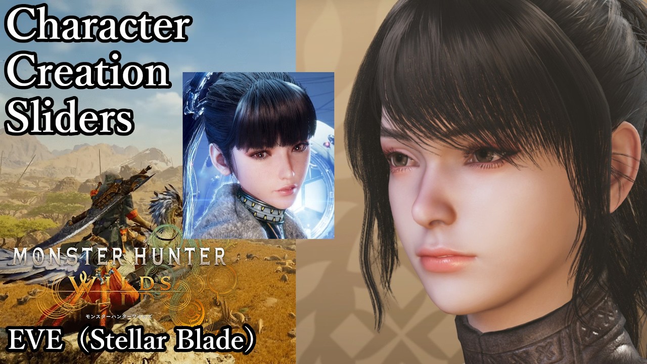 MONSTER HUNTER WILDS Character Creation - EVE（Stellar Blade） - YouTube