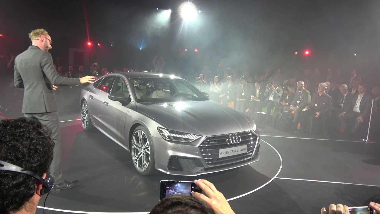 [4k] Premiere night Audi A7 Sportback at Audi Design Center in ...