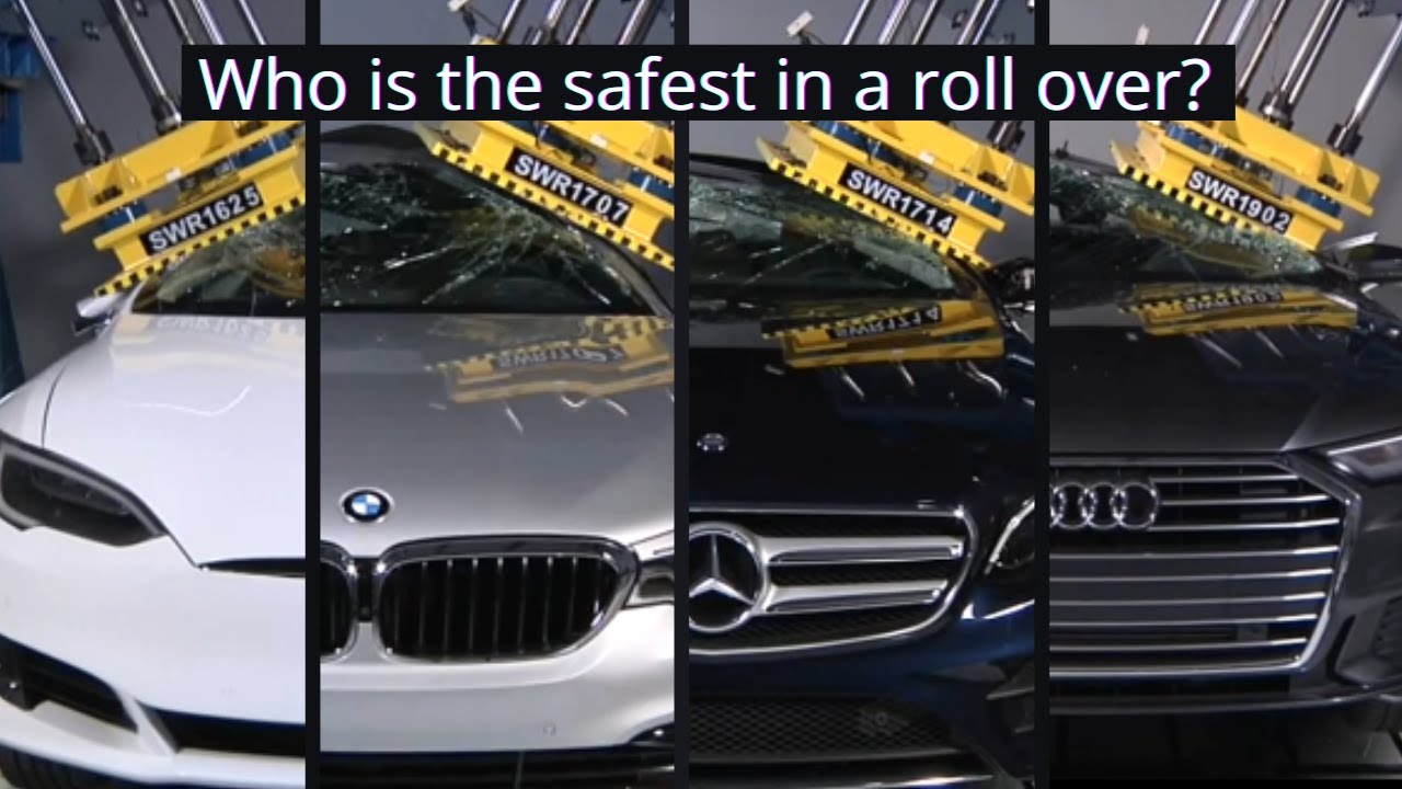 Tesla v BMW v Mercedes v Audi - roof strength test - how safe will they ...