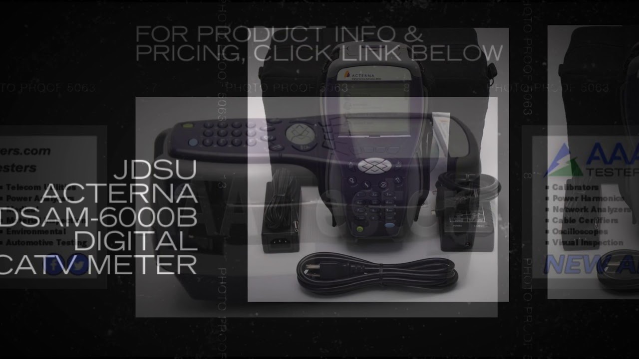 JDSU Acterna DSAM-6000B Digital CATV Meter - YouTube