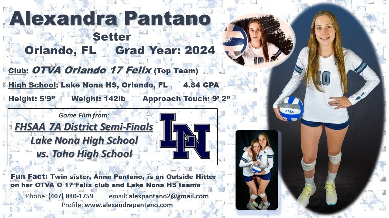 Alex Pantano Highlights from Lake Nona High School FHSAA District ...