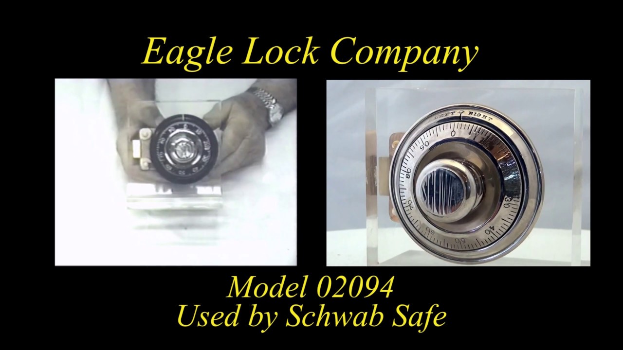 Eagle Lock Company Model 02094 Used by Schwab Safe - YouTube