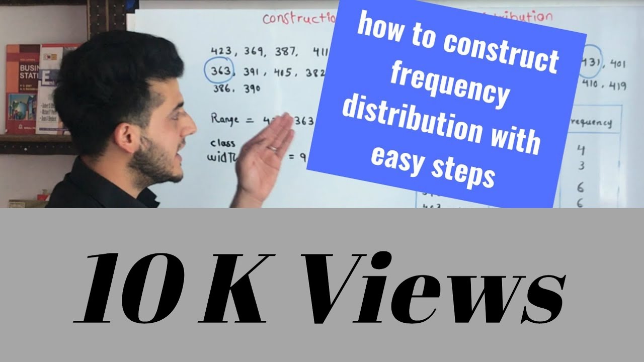 Construction Of Frequency Distribution | Statistics - YouTube