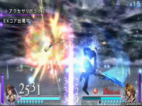 DissidiaFF: Squall VS Cloud-Zidane-Tidus-Ultimecia - YouTube