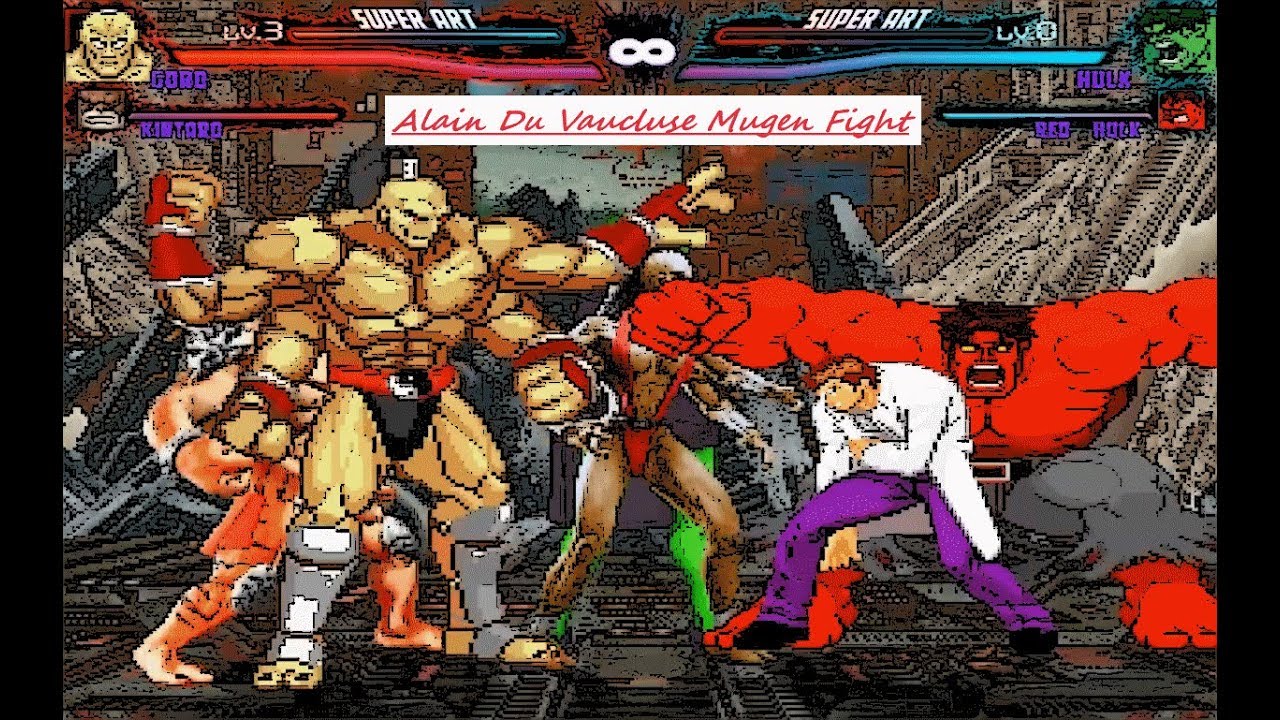 Mugen : Goro, Kintaro & Sheeva Vs Hulk, Red Hulk & She Hulk (Request ...