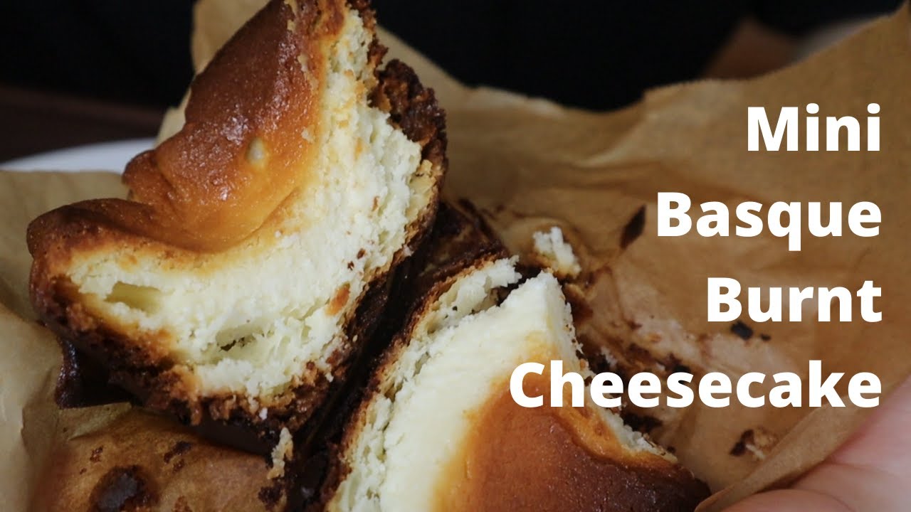 Mini Basque Burnt Cheesecake - YouTube