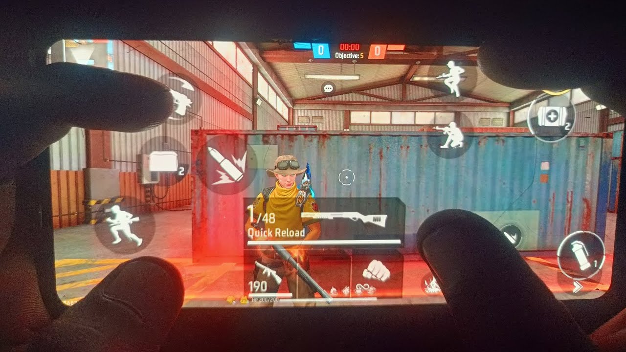 ff 3 finger gameplay handcam | ff mobile gameplay 4 finger | ff ...