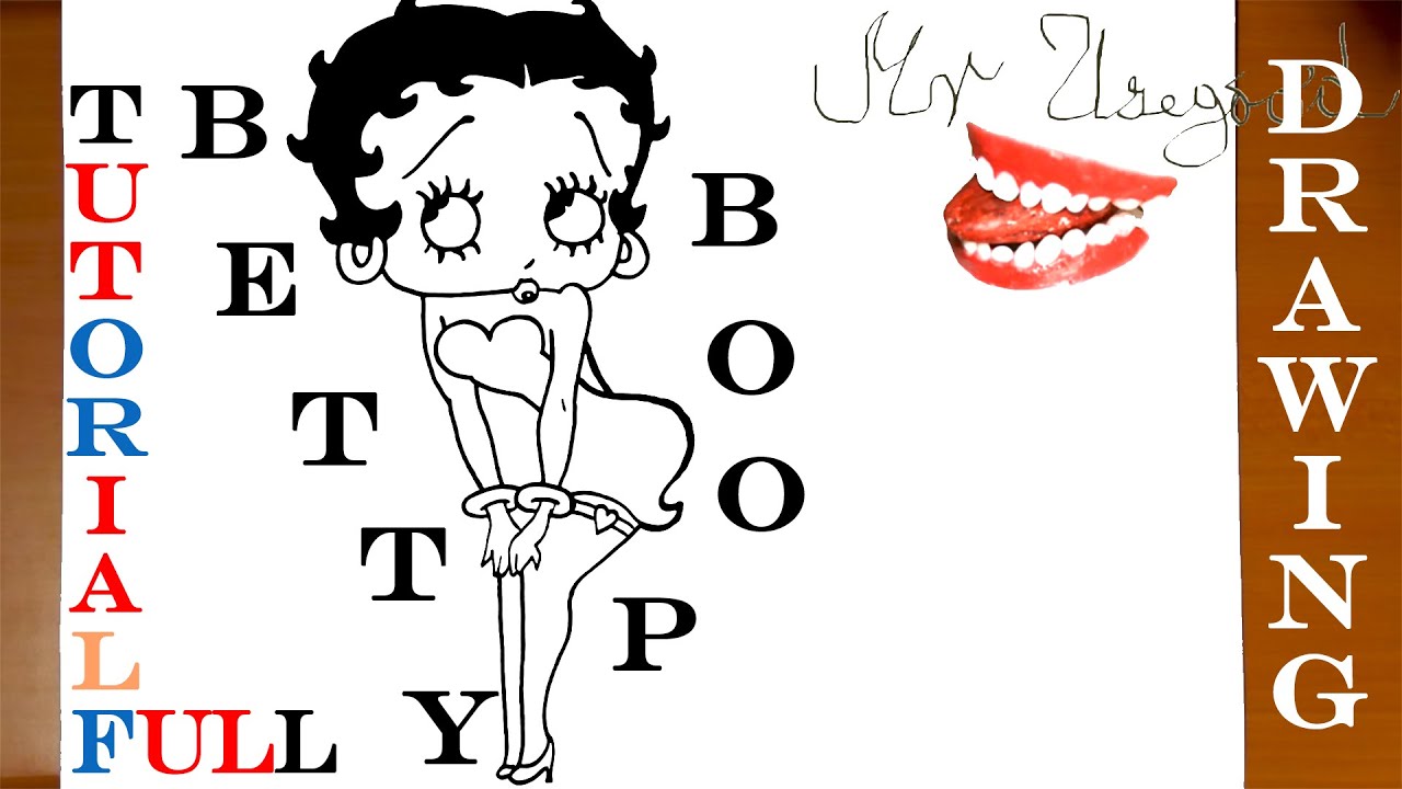 How to Draw a Beautiful Girl Step by Step Easy | BETTY BOOP | DRAWING ...