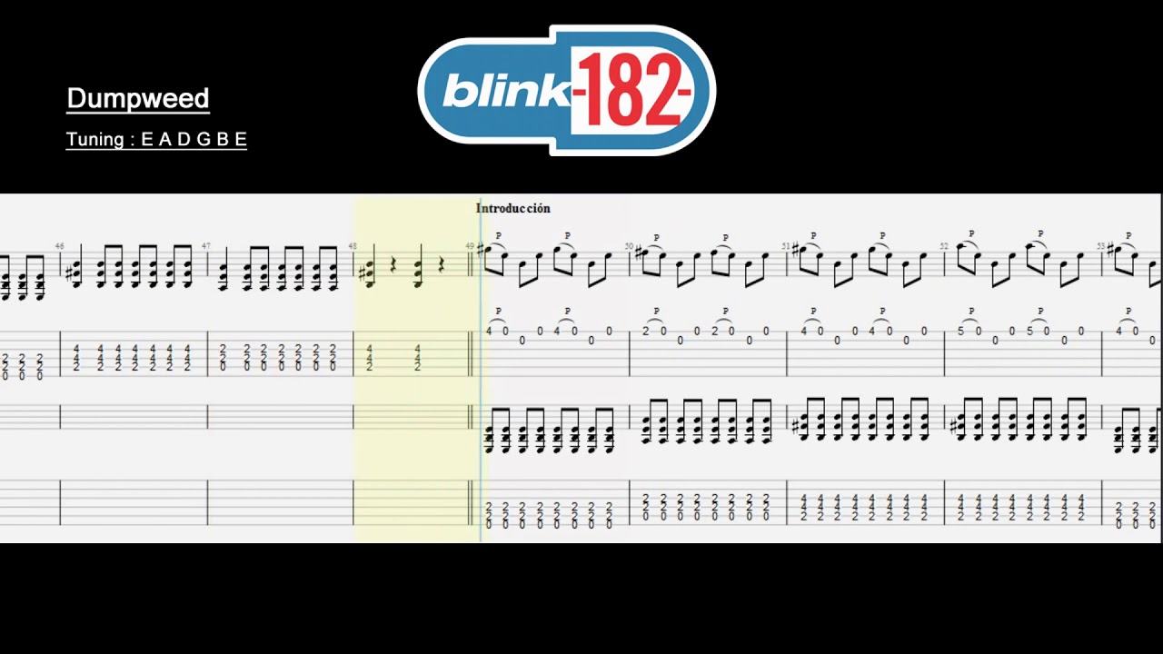 Blink 182 - Dumpweed guitar only cover - YouTube