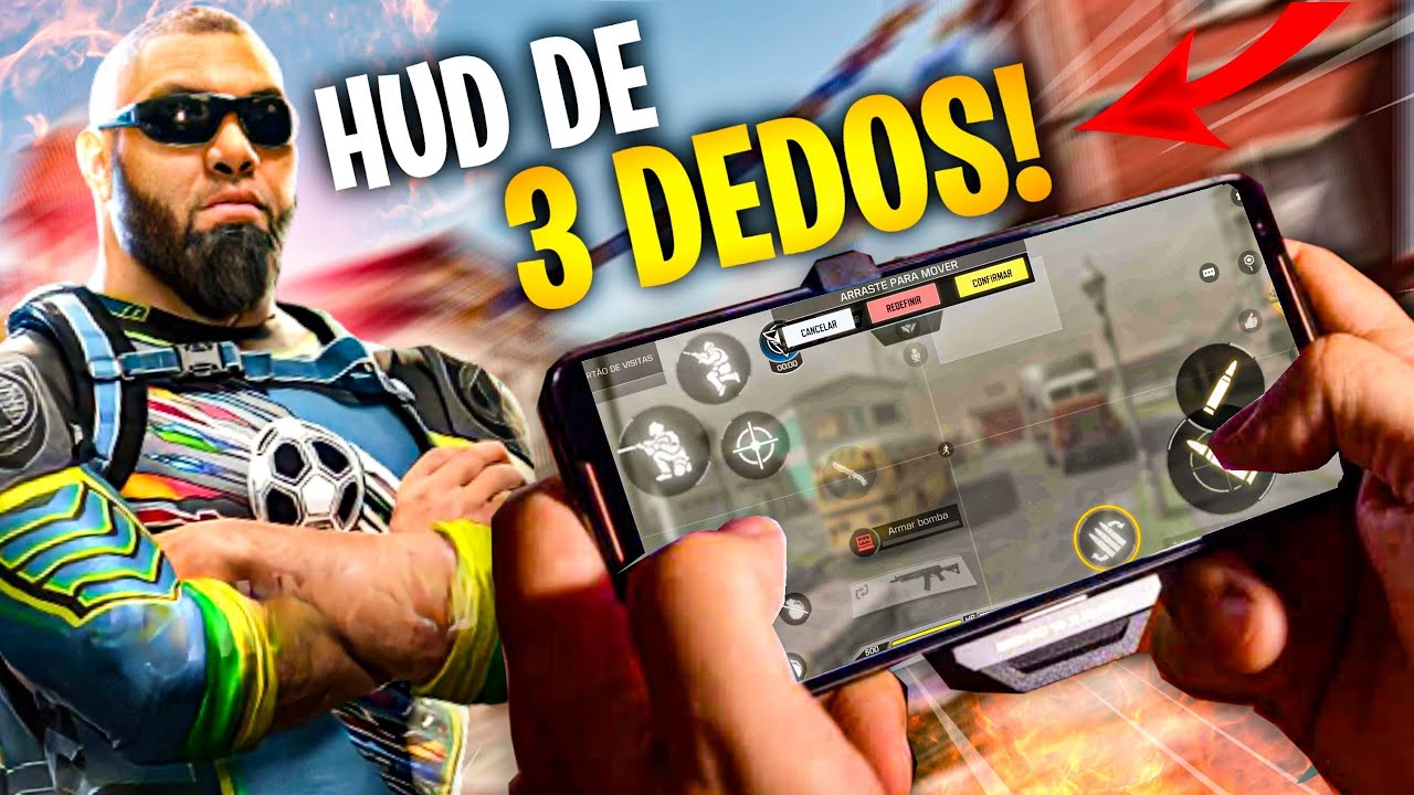 MELHOR HUD DE 3 DEDOS, COM MOVIMENTAÇÃO DE 4 DEDOS NO CALL OF DUTY ...