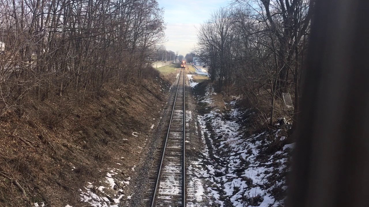 WSOR T-004 through Whitewater WI on 2/14/2017 with WAMX 4183 (WSOR 4030) - YouTube