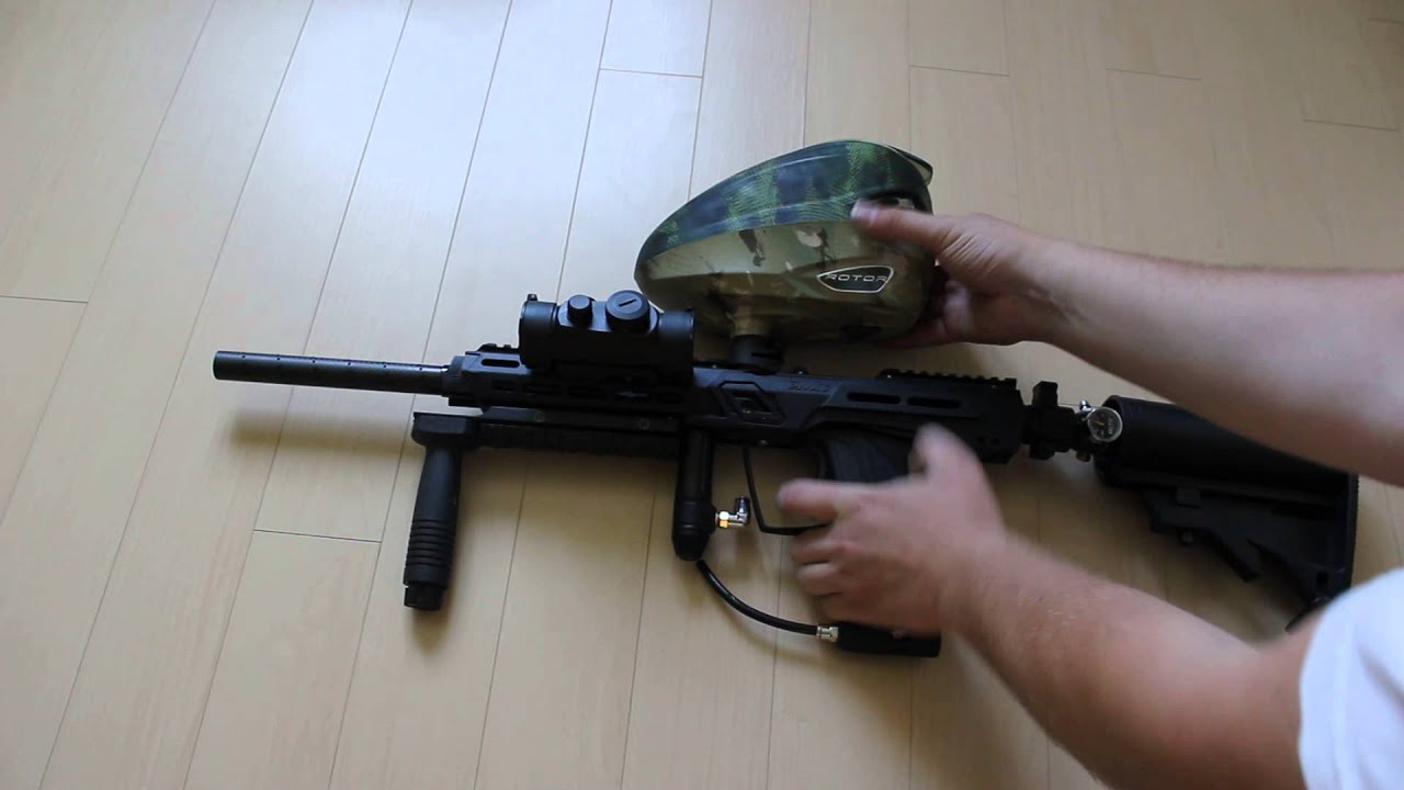 DRC Paintball: How to add butt stock air to Planet Eclipse ETHA with EMC body kit - YouTube