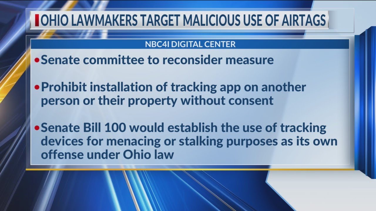 Ohio lawmakers target malicious use of AirTags, tracking devices - YouTube