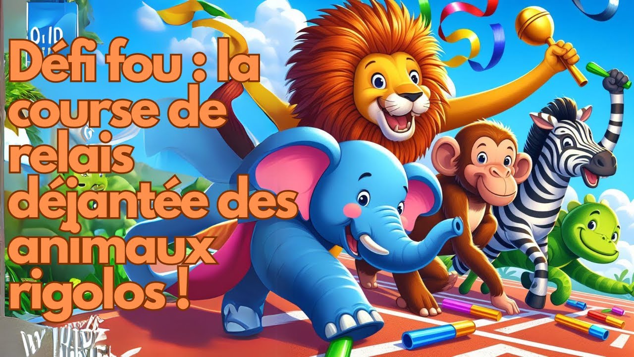 Défi Fou : La Course de Relais Déjantée des Animaux Rigolos ! - YouTube
