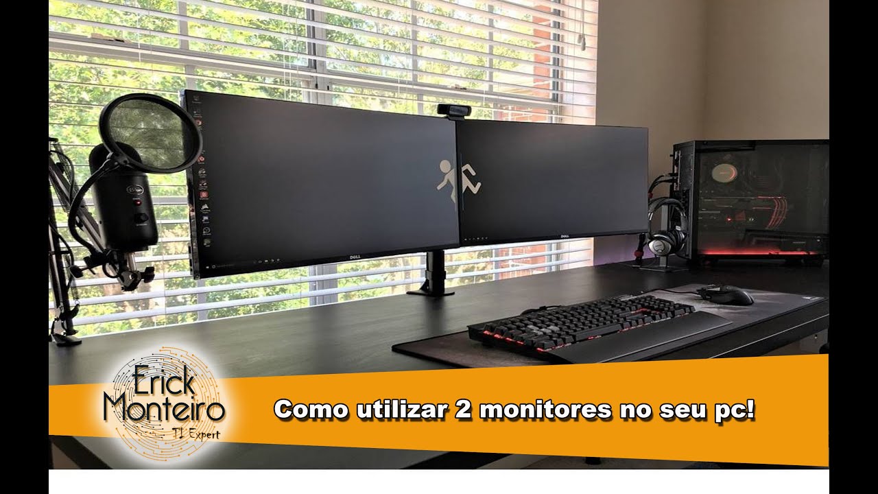 Como utilizar 2 monitores no computador (sem programas) - YouTube