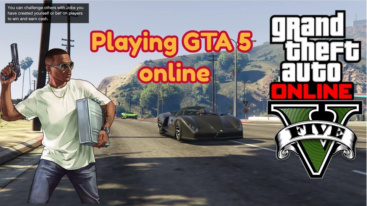 Playing GTA 5 ONLINE for the FIRST TIME!!! (GTA V) - YouTube