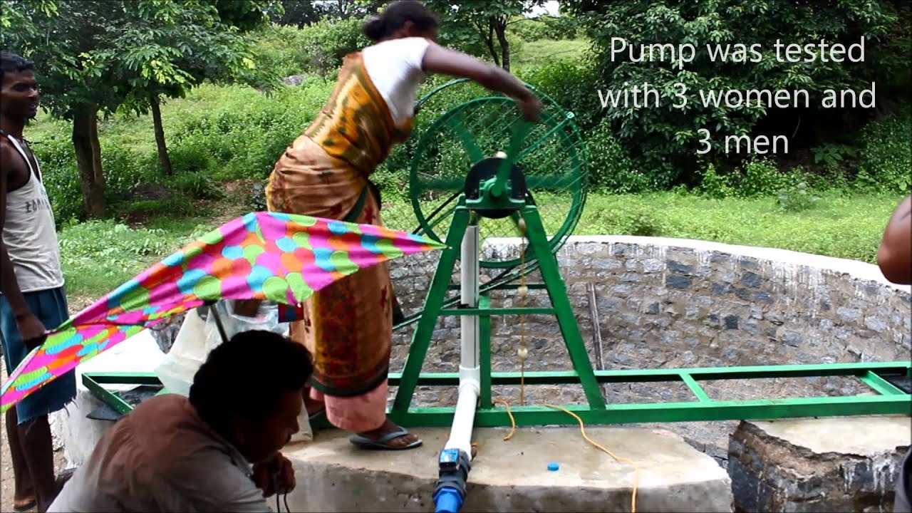 Testing a Dual-Mode (Motorized-Manual) Rope Pump - YouTube