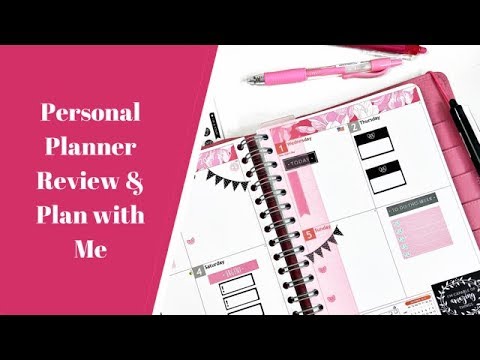 Personal Planner Review & Plan with Me - YouTube