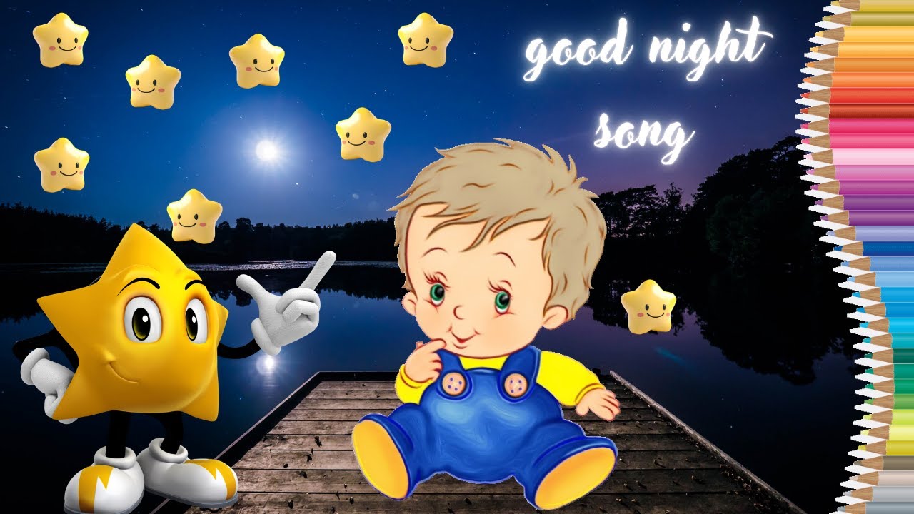 Good Night Kids Song | Nursery Rhymes | Toddler Night Sleeping Song ...