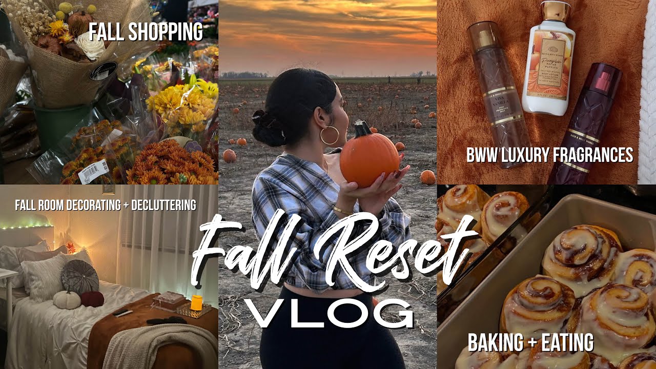 FALL RESET VLOG 🍂 Fall Room Makeover, Decluttering + Cleaning, Baking, Eating & MORE! - YouTube