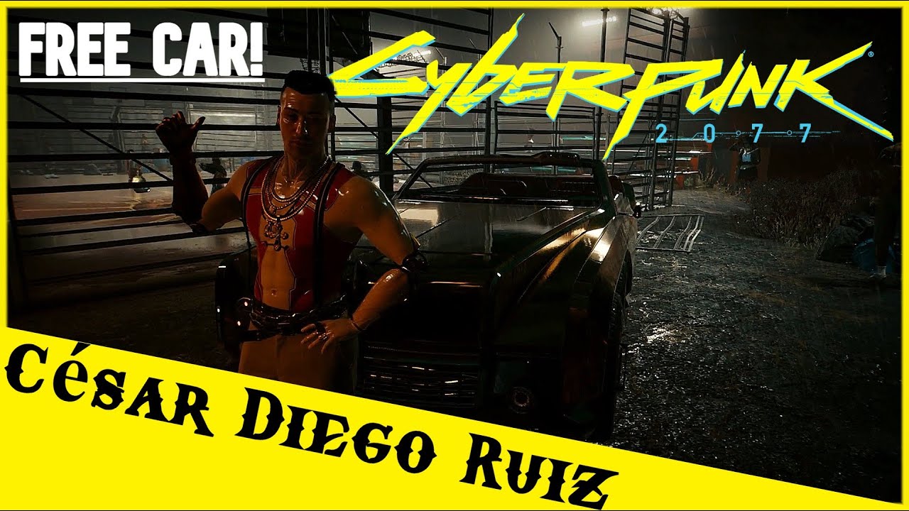 Cyberpunk 2077, César Diego Ruiz Fight! + Free Car - YouTube