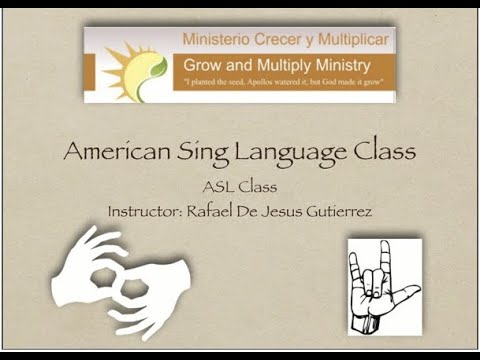American Sign Language Class lesson 3(ASL-3) - YouTube