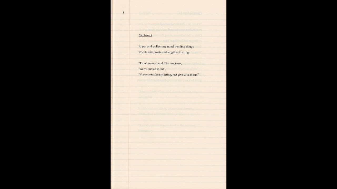 Mechanics #Poem #Poetry #Read #mechanics - YouTube