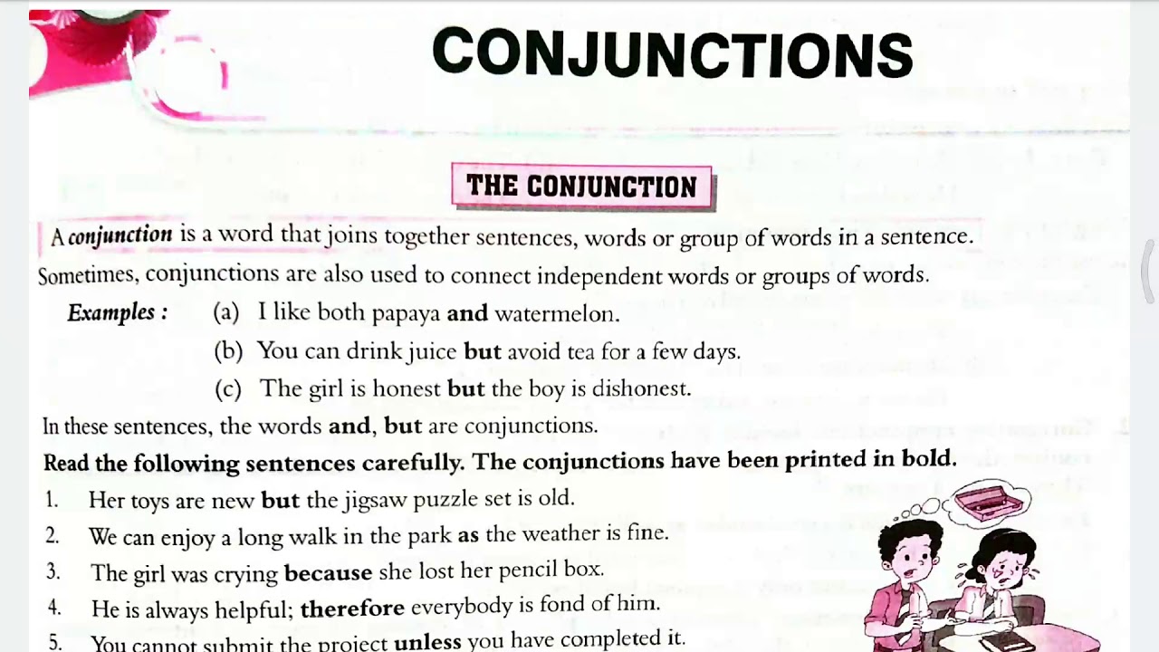 Class - 6 English Grammar || Lesson - 20 Conjunction - YouTube