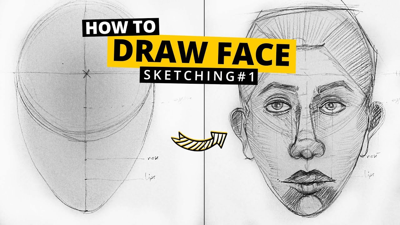 How To Draw Face Easy Beginner Proportion Tutorial Sketching How To Draw Face Easy Beginner Proportion Tutorial Sketching